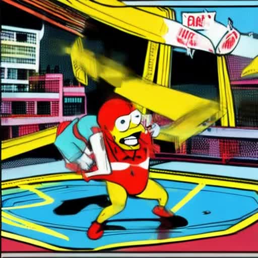 Intense Undersea Showdown: Mr. Krabs vs. SpongeBob with a Shotgun ...