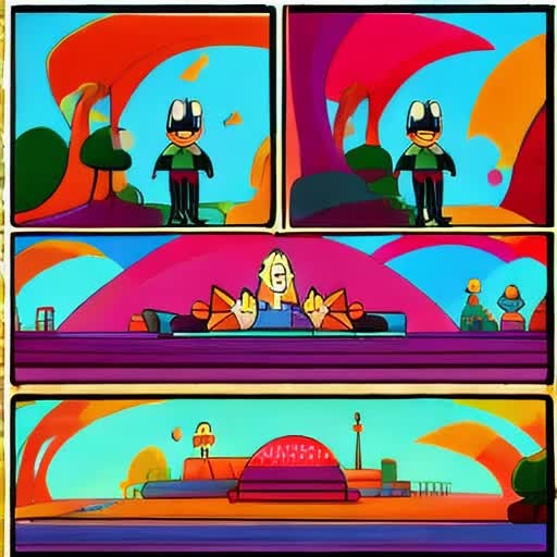 Impressive 2D Animation: Bold Outlines & Exaggerated Expressions