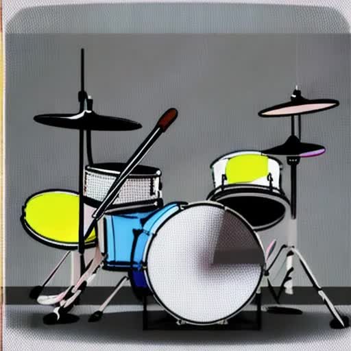 Dynamic Stickman Drummer: High-Energy 2D Animation Performance