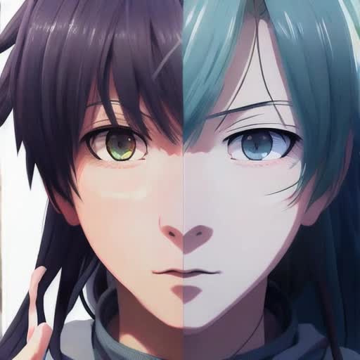 Seamless Anime Character Fusion and Human Features