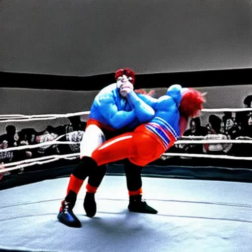 Blue vs. Red Wrestling Match: Epic Showdown and Victory!