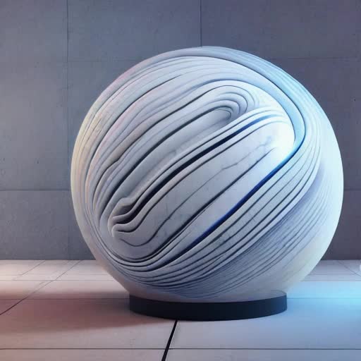 Unity: Marble Sphere Sound Waves Concept Art