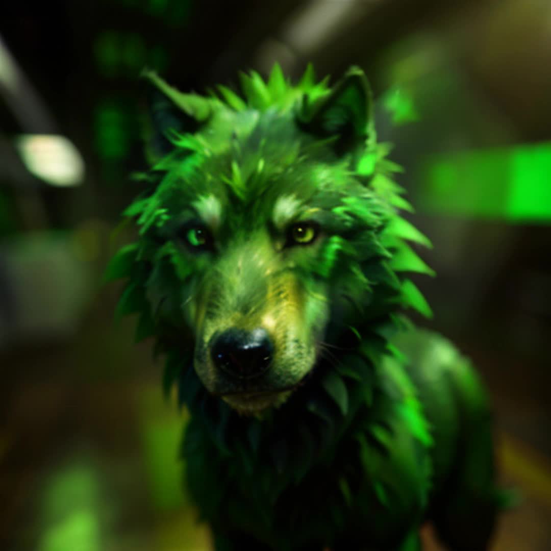 Rare Green Wolf Spotted in the Wild - Exclusive Footage