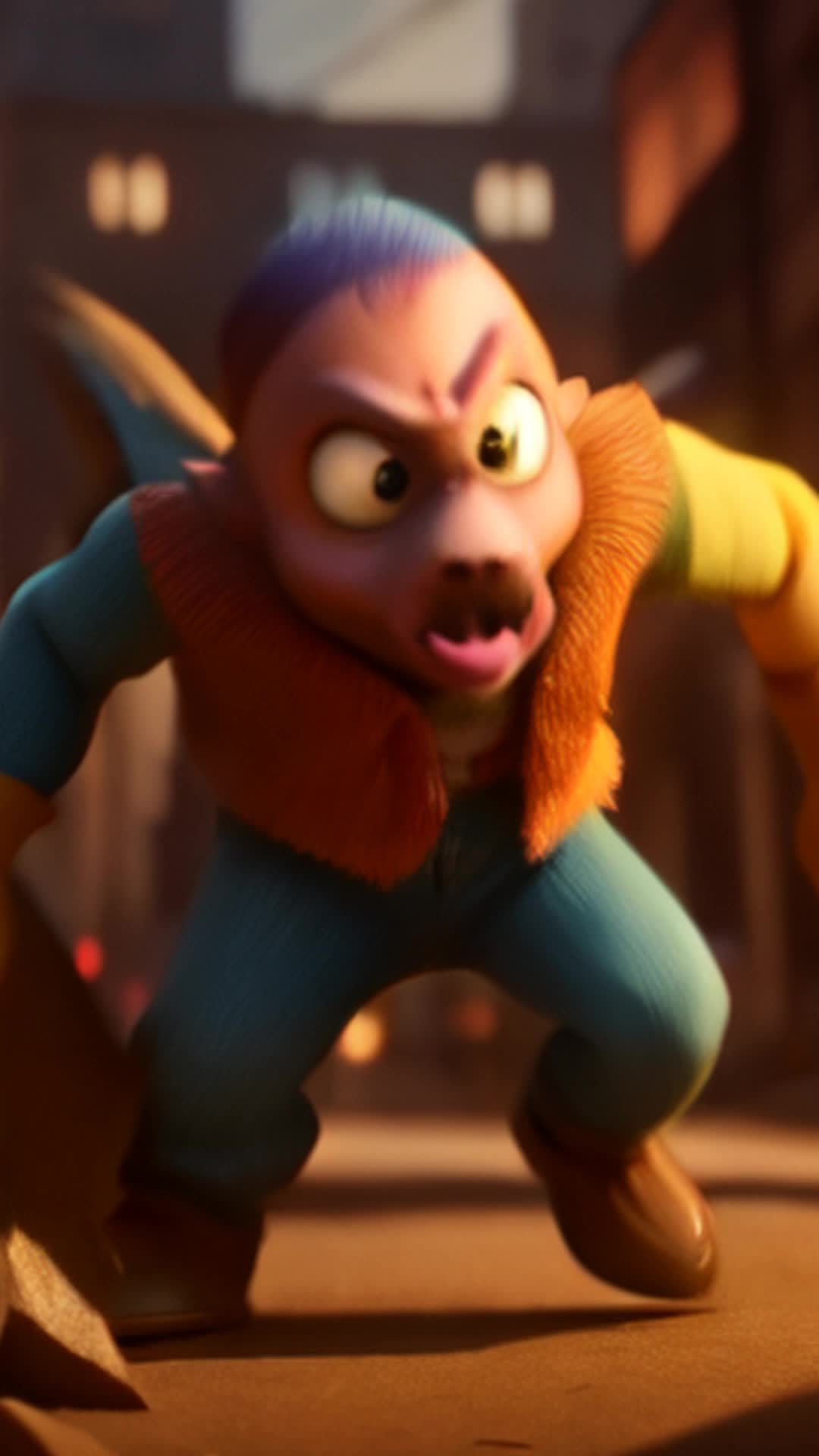 Ranger vs. Octopus: Slow Motion Detail and Shockwaves