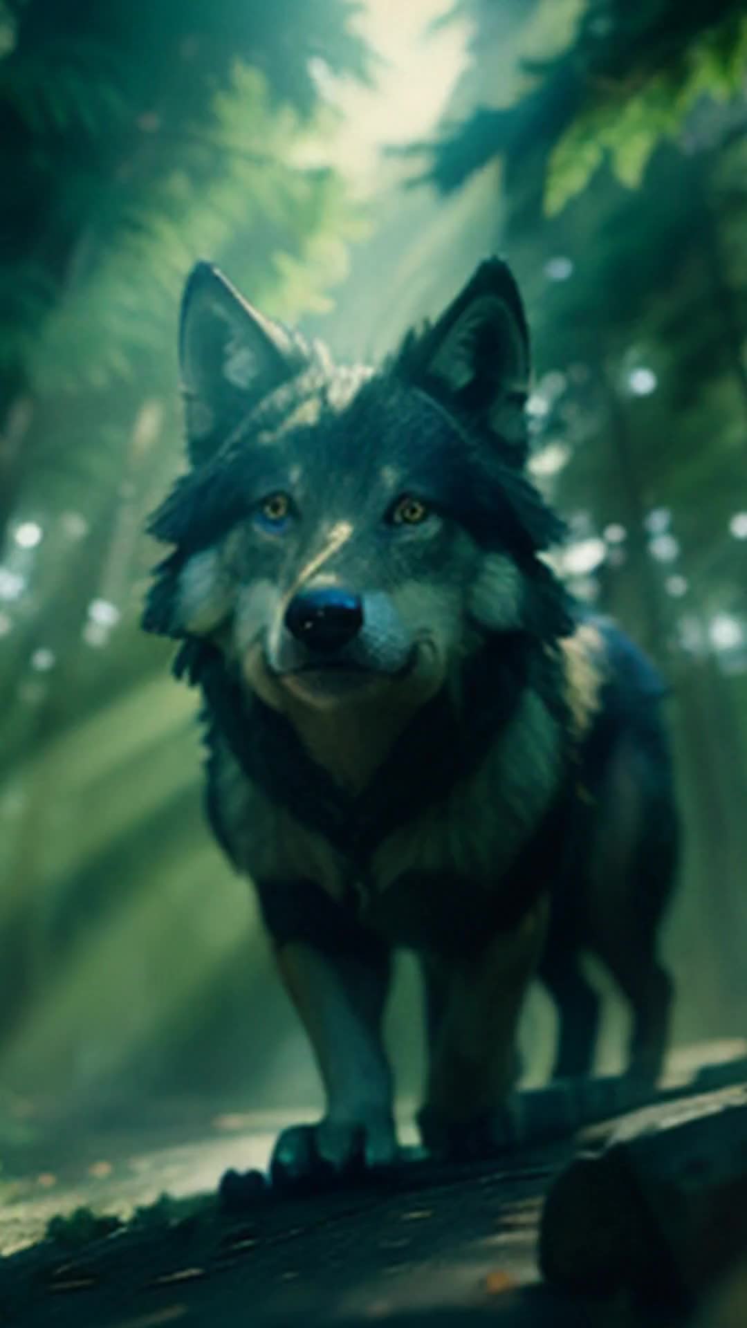 Legendary Wolf Spirit Healing Animals in Japan Forests