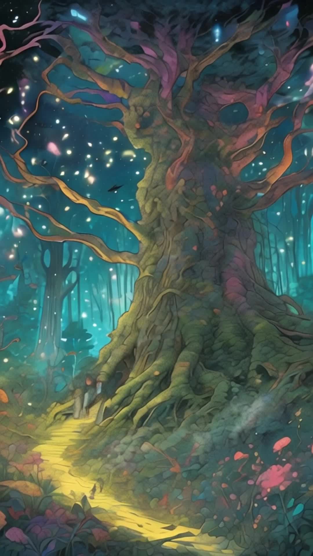 Ethereal Creature Enchants Spirits in Enchanted Forest