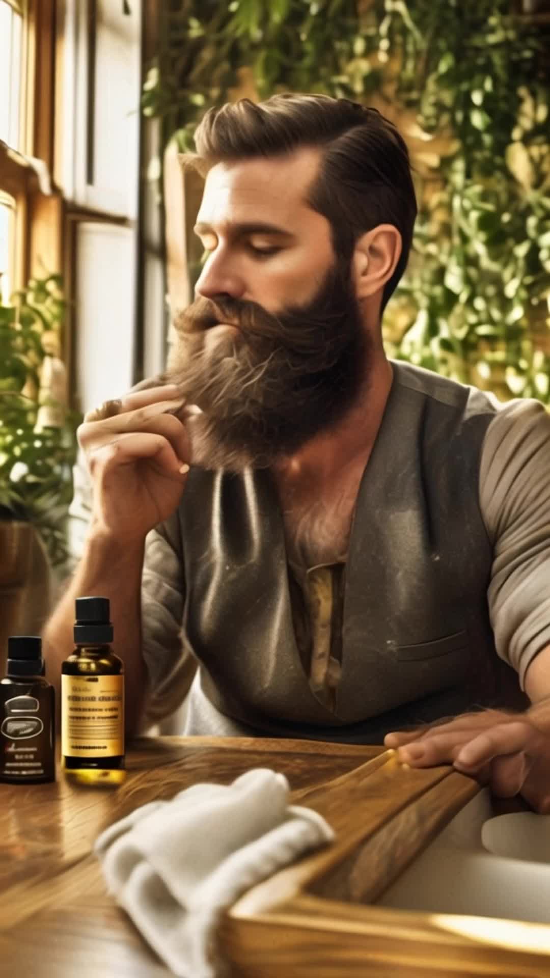 Luxurious Beard Oil for Men - Golden Hues Sunlit Grooming