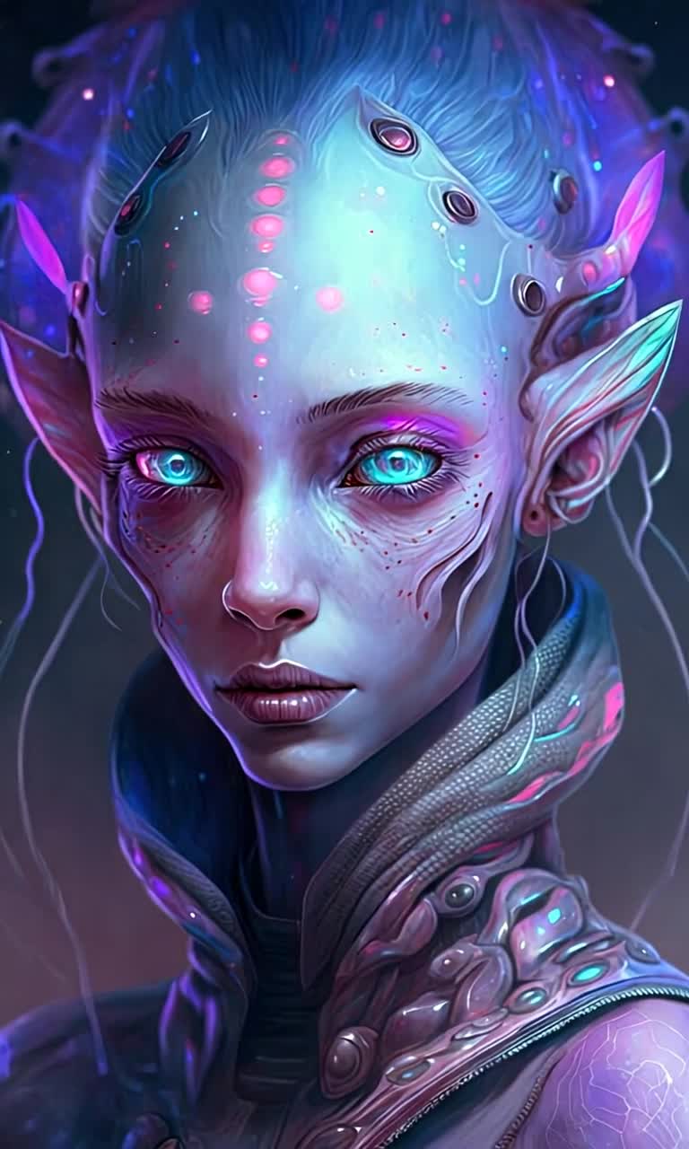 Exotic Alien Goddess: Stunning Female Extraterrestrial Beauty